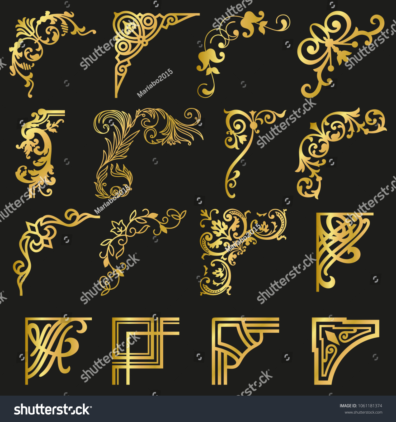 95,774 Gold corner Images, Stock Photos & Vectors | Shutterstock