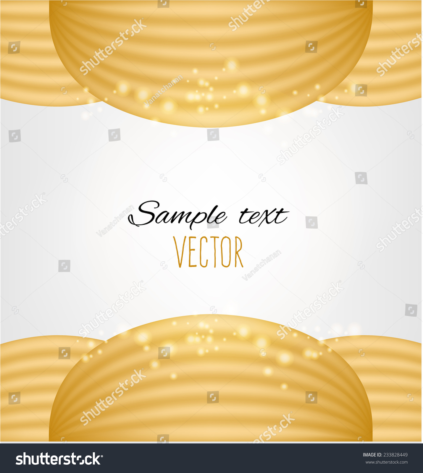 Gold Curtains Vector Background Stock Vector (Royalty Free) 233828449 ...