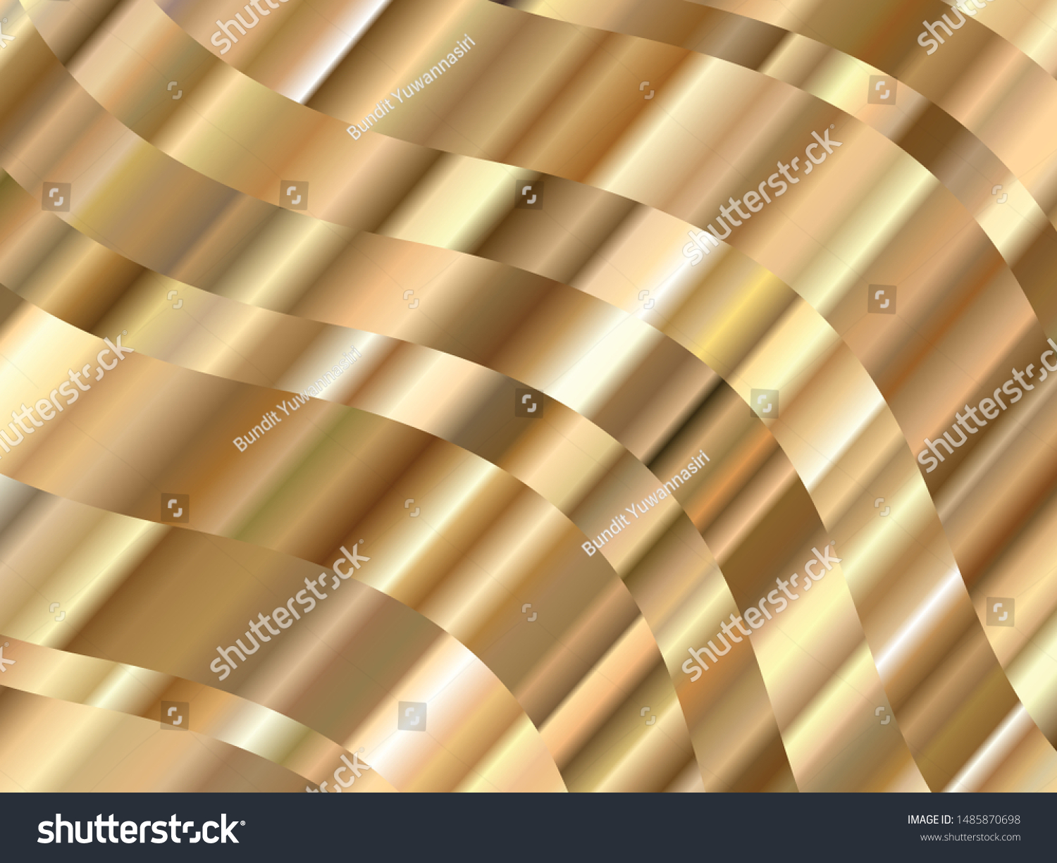 Gold Curve Row Background Elegant Gradation: vector de stock (libre de ...