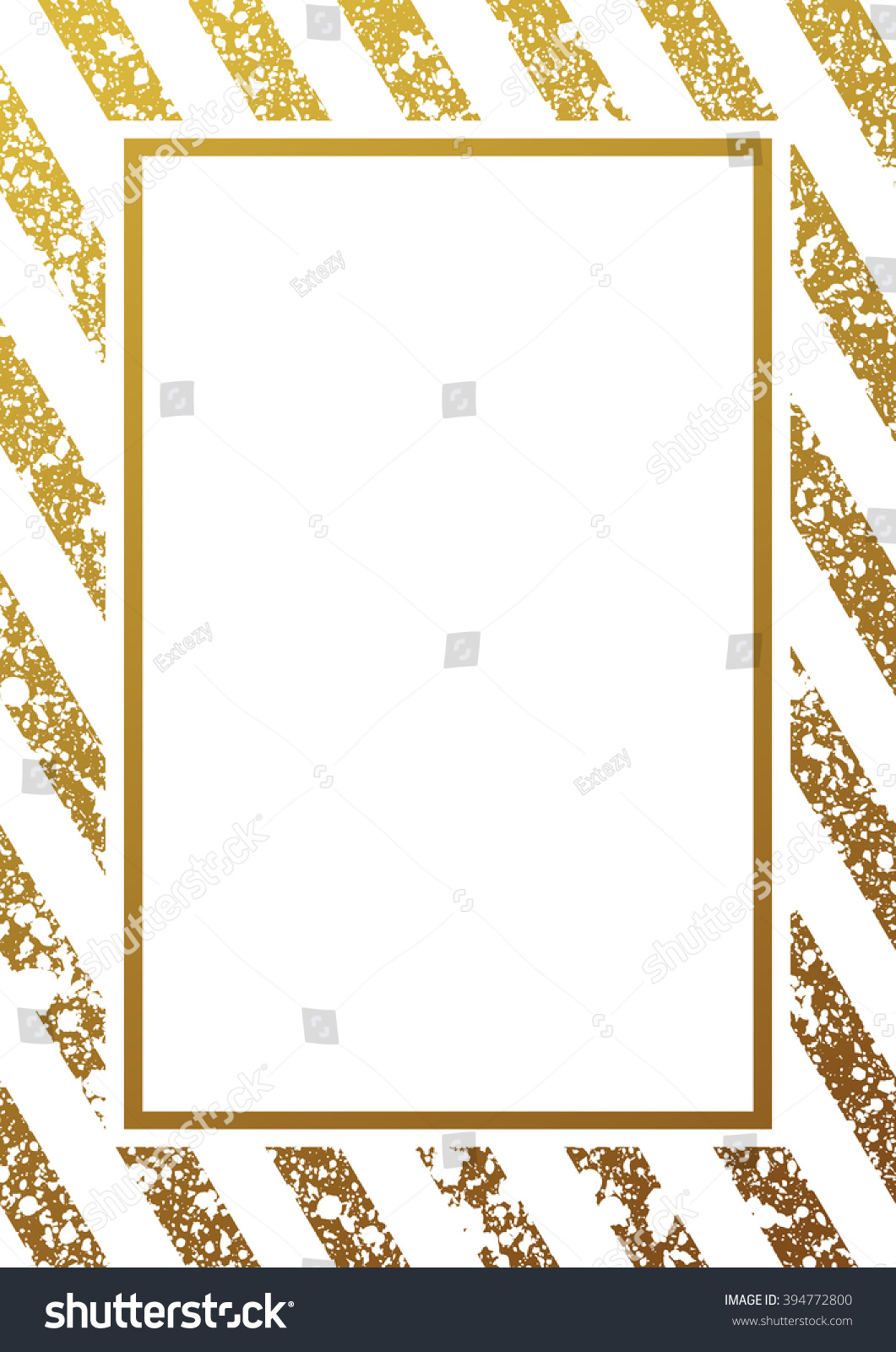 Gold Glitter Background Border Frame Yellow Stock Vector (Royalty Free ...