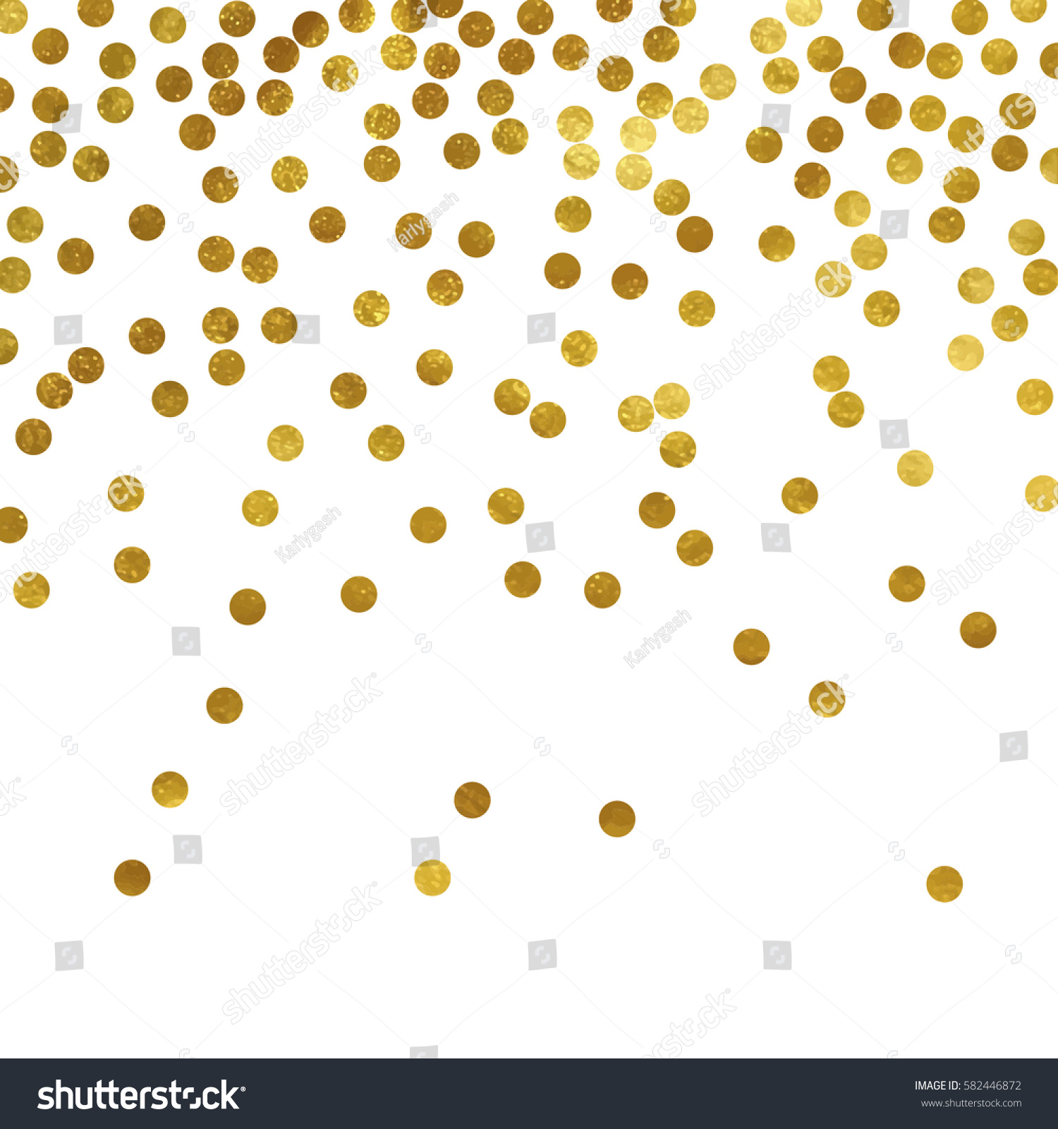 Gold Glitter Polka Dot Wallpaper Polka Dot Seamless Pattern With ...