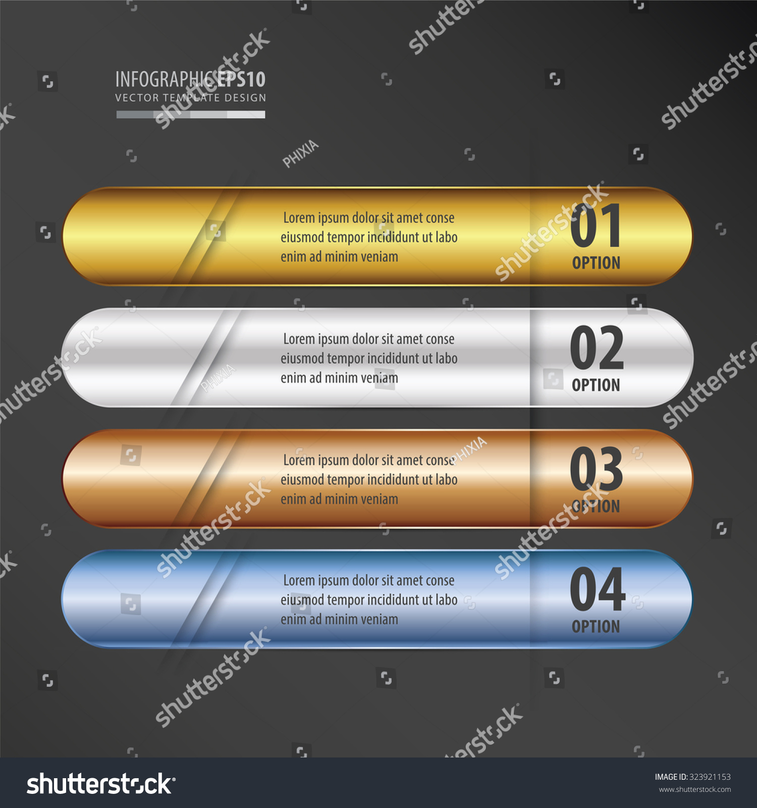 Gold Gradient Rounded Banner Design 스톡 벡터(로열티 프리) 323921153 | Shutterstock