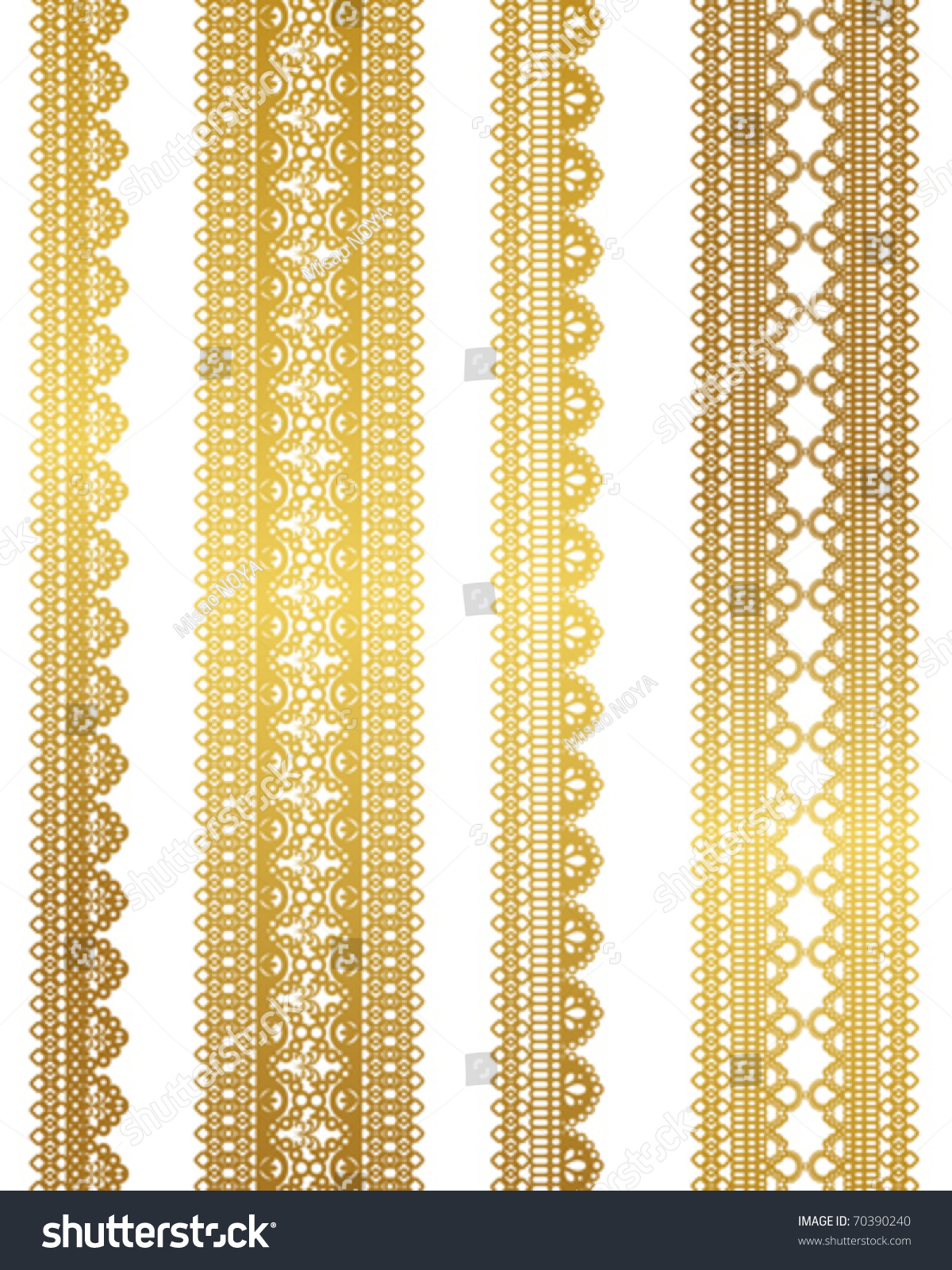 Gold Lace Stock Vector Illustration 70390240 : Shutterstock