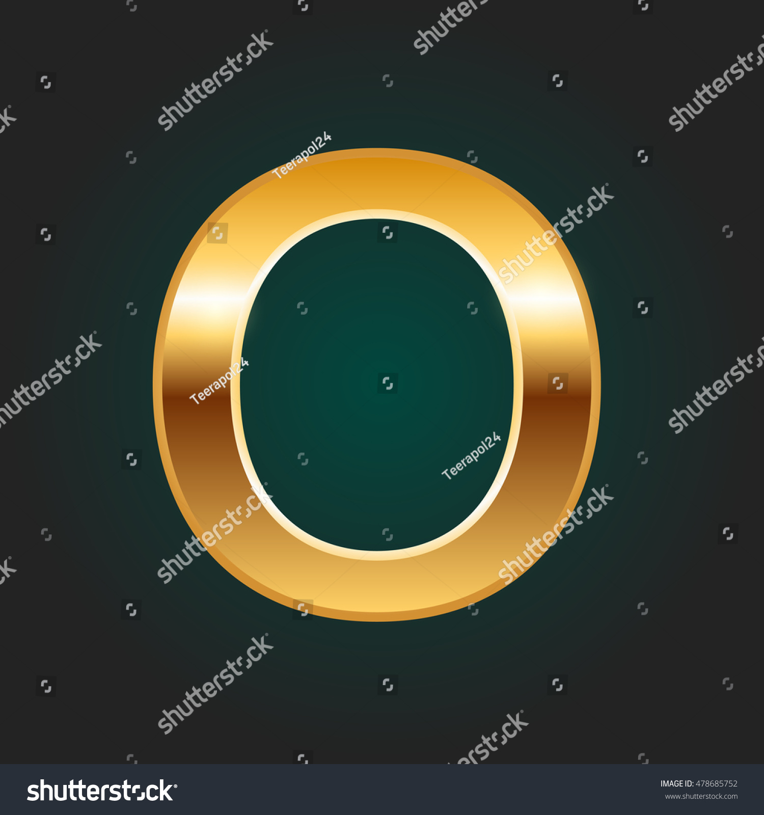 Gold Letter O Vector Stock Vector (Royalty Free) 478685752 | Shutterstock