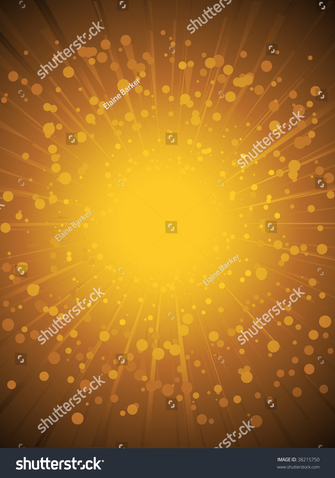 Gold Light Burst Background Stock Vector (Royalty Free) 38215750 ...