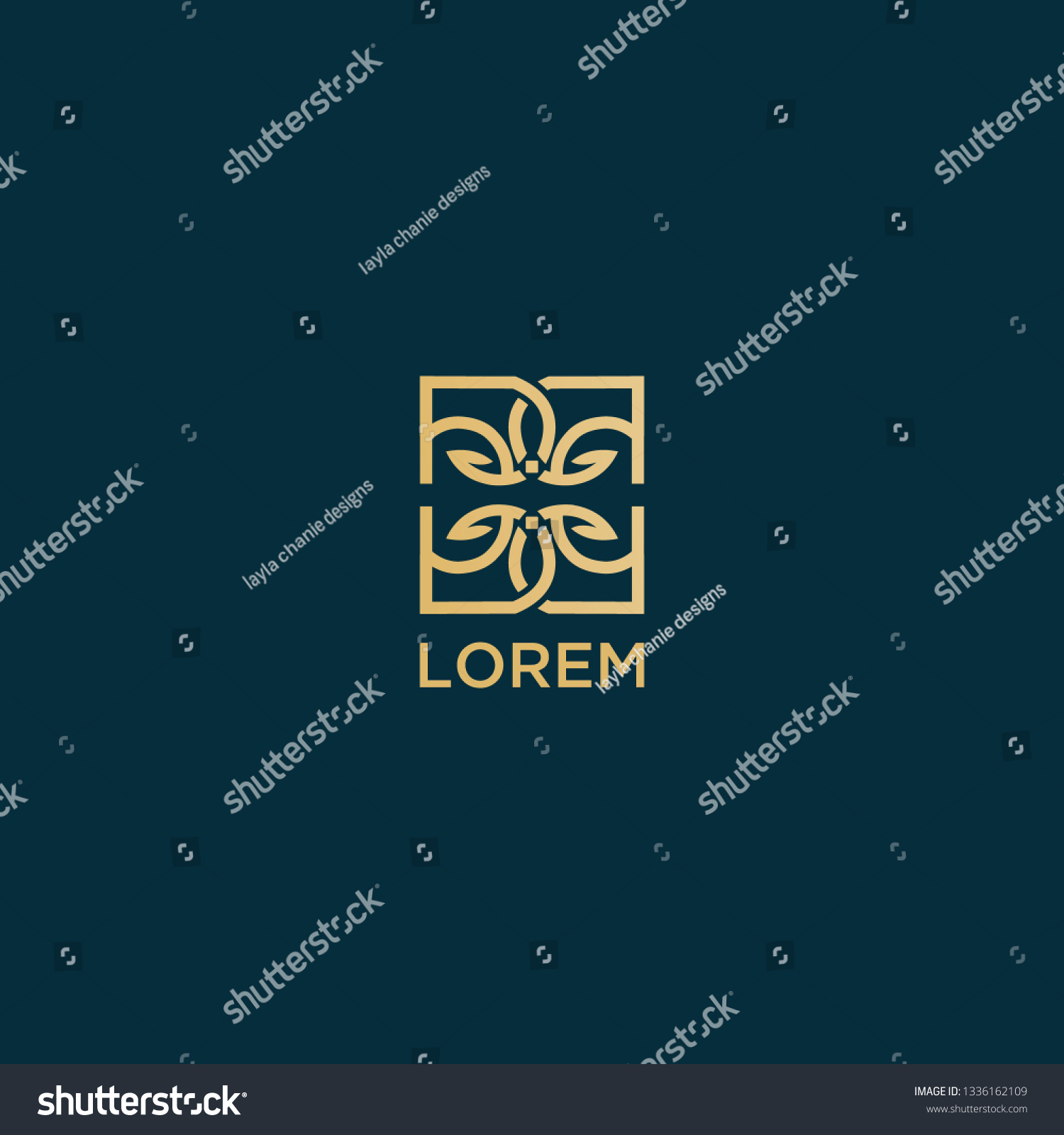 Gold Logo Vector Stock Vector (Royalty Free) 1336162109 | Shutterstock