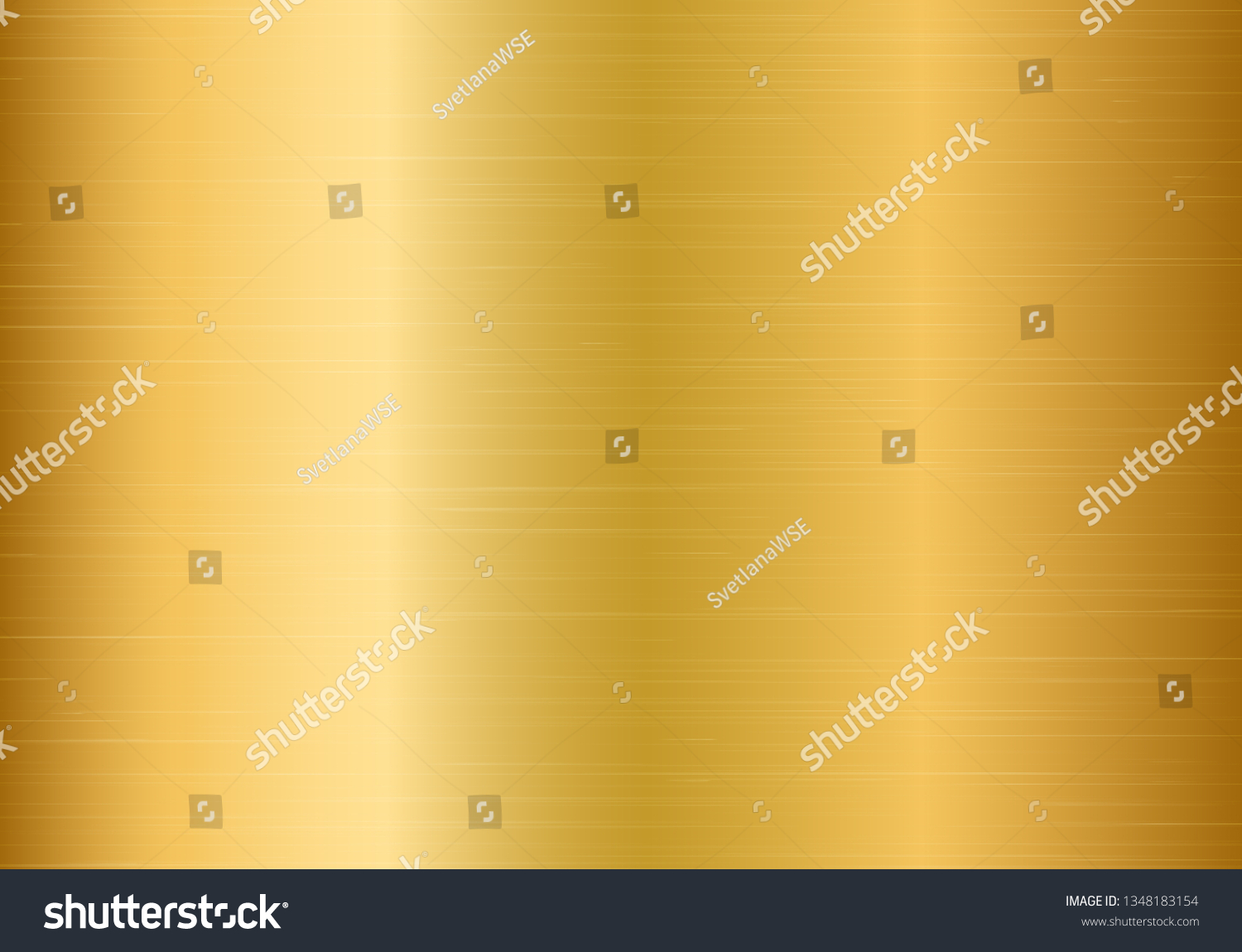 Gold Metallic Gradient Shiny Stripes Stock Vector (Royalty Free) 1348183154