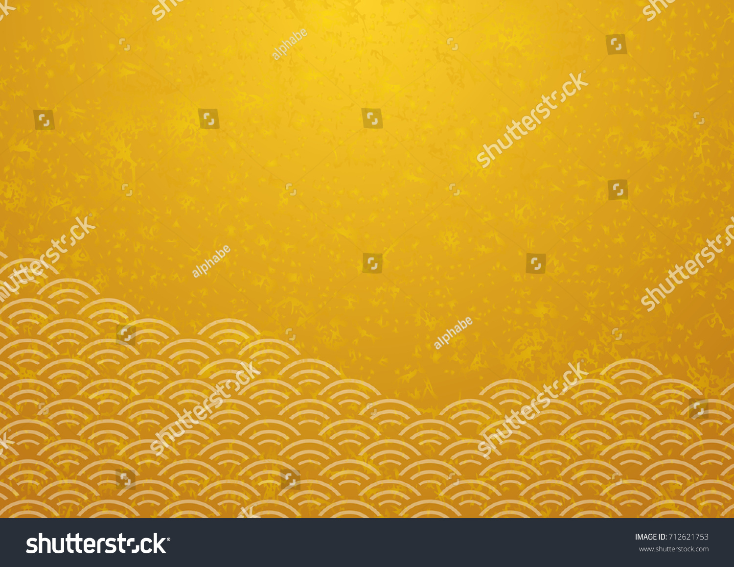 Gold Pattern Wave Patternjapanese Style: เวกเตอร์สต็อก (ปลอดค่า ...