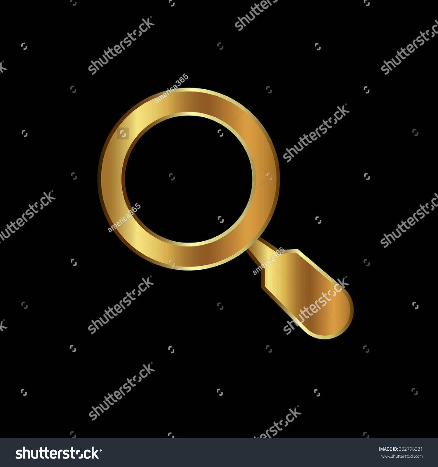 Gold Search Logo Stock Vector (Royalty Free) 302798321 | Shutterstock