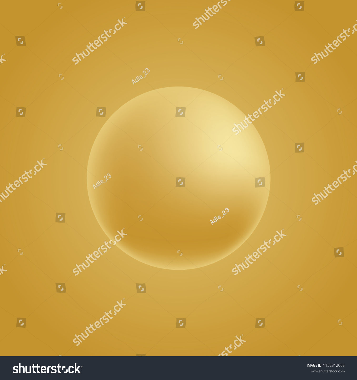 Gold Spheres Vector Illustration Stock Vector (Royalty Free) 1152312068