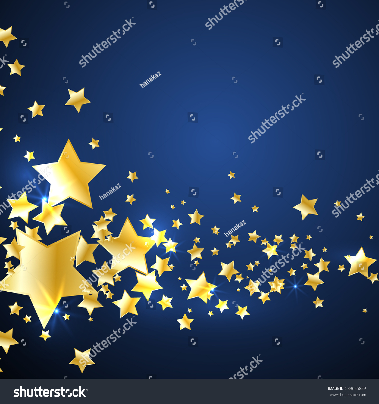 Gold Star Background Stock Vector (Royalty Free) 539625829