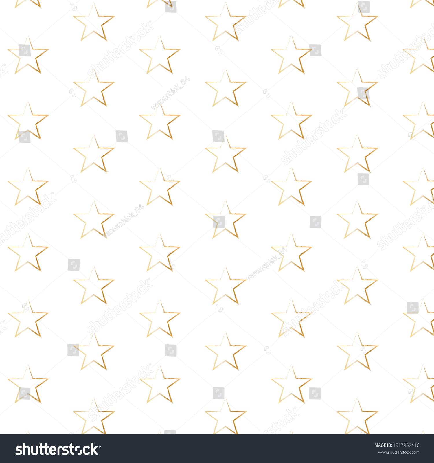 Gold Star Background Seamless Vector Stock Vector (Royalty Free ...