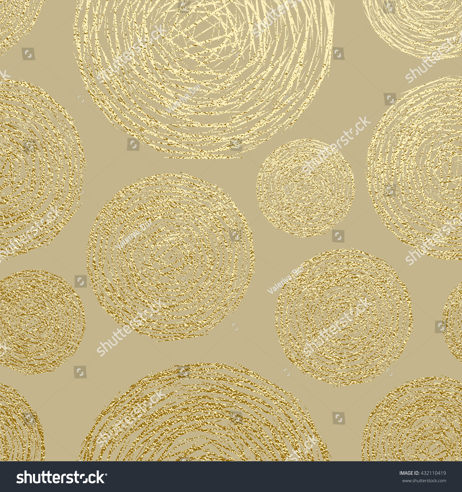 Gold Texture Circles Pattern Abstract Gold Stock Vector (Royalty Free ...