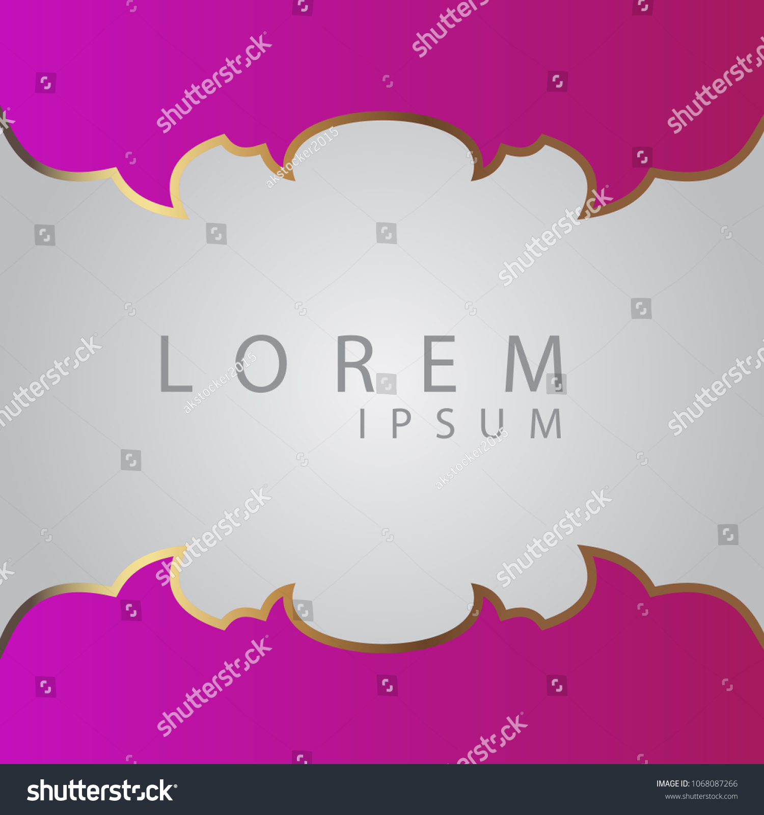 Gold Title Border Label Banner Template Stock Vector (Royalty Free ...
