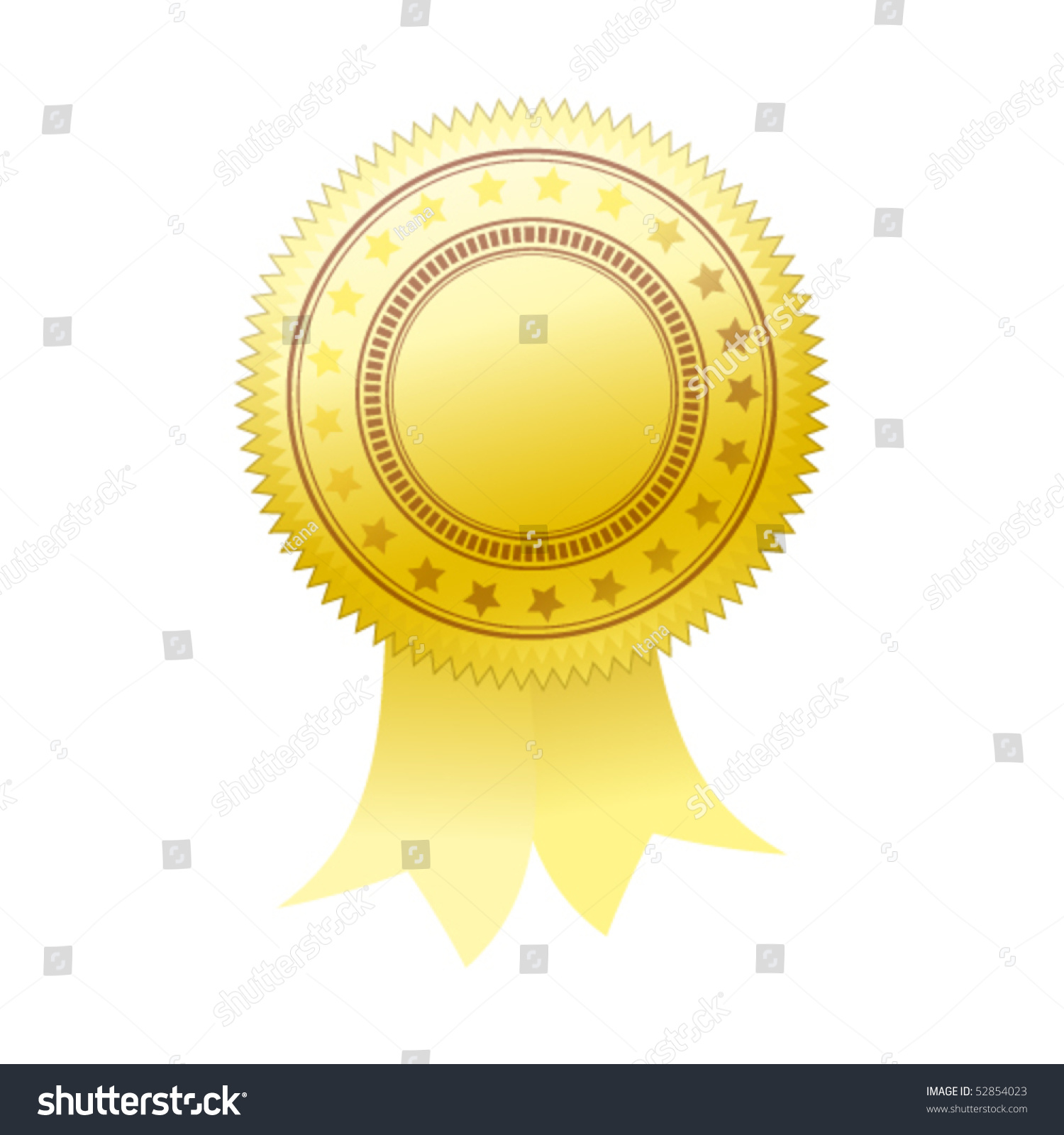 Gold Vector Shield Ribbons Stock Vector (Royalty Free) 52854023