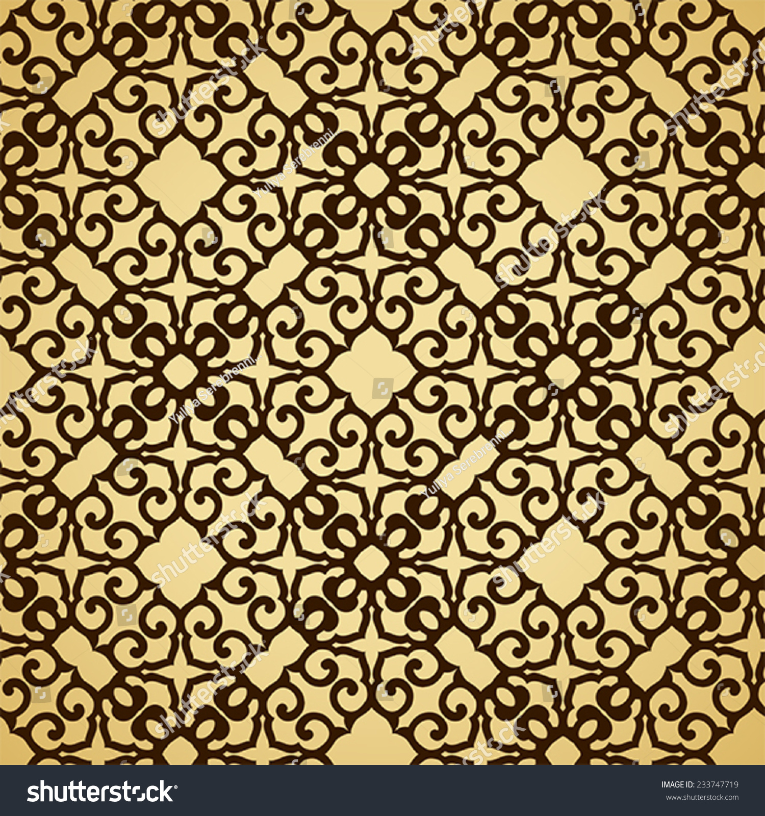 Golden Background Brown Seamless Texture Stock Vector (Royalty Free ...