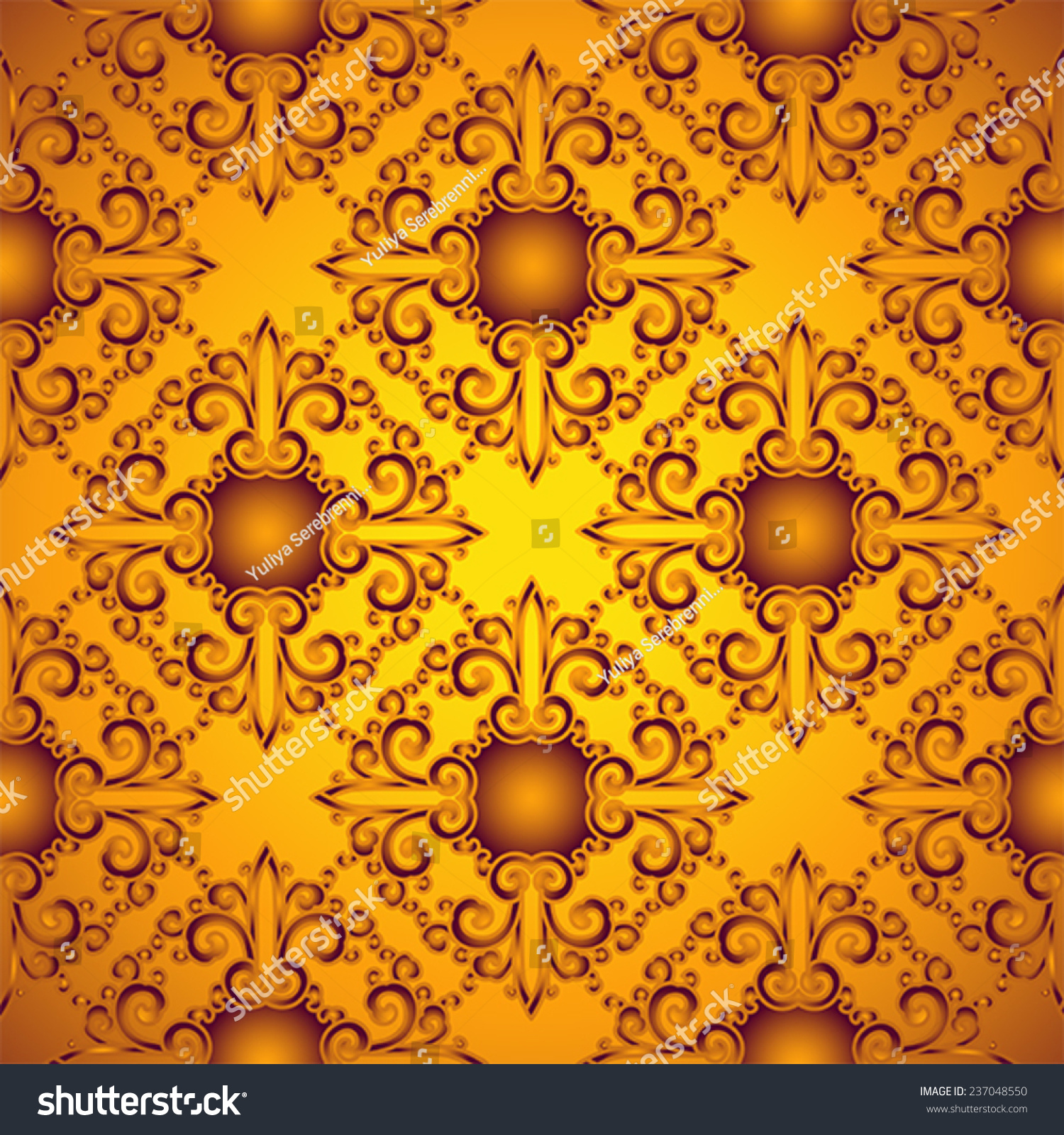 Golden Background Seamless Texture Stock Vector (Royalty Free ...