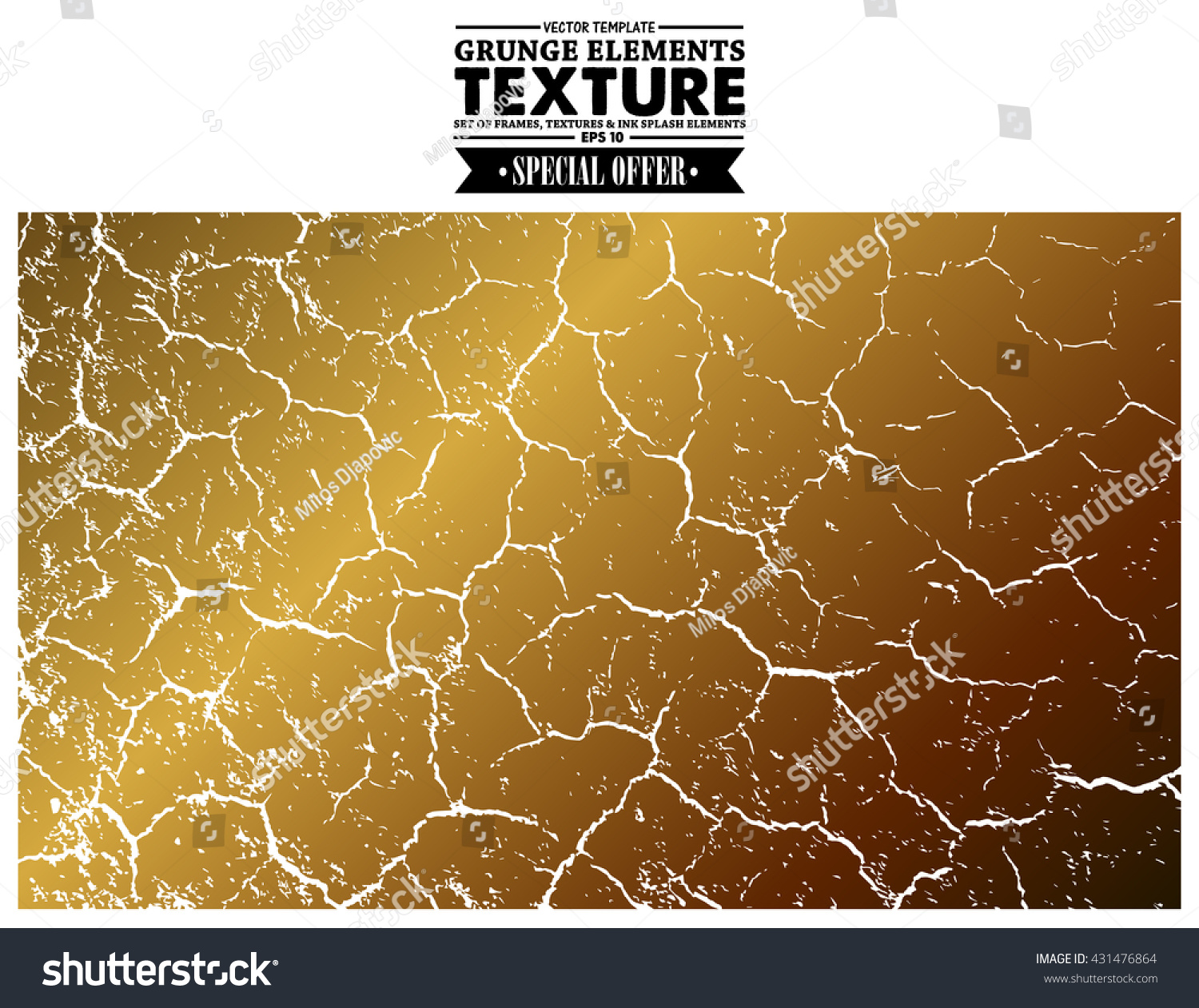 Golden Cracked Texture Stock Vector (Royalty Free) 431476864 | Shutterstock