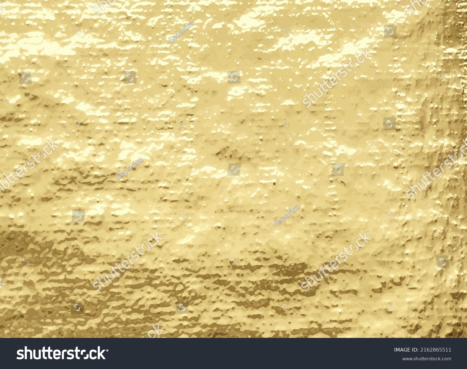 Golden Foil Vector Background Horizontal Paper Stock Vector (Royalty ...