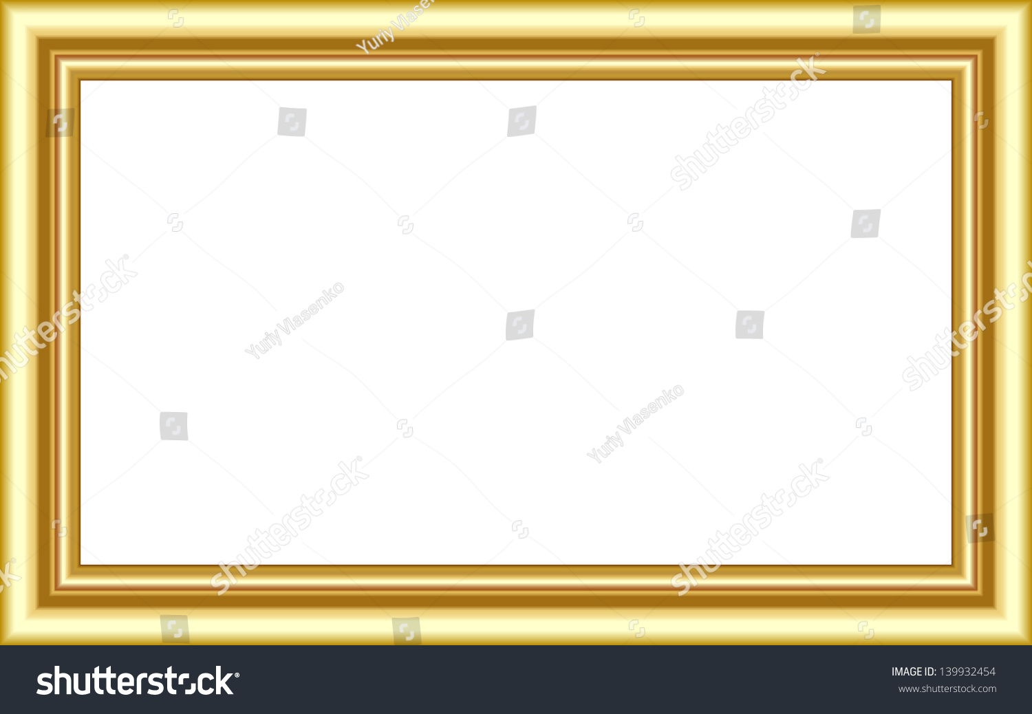 Golden Frame Stock Vector (Royalty Free) 139932454