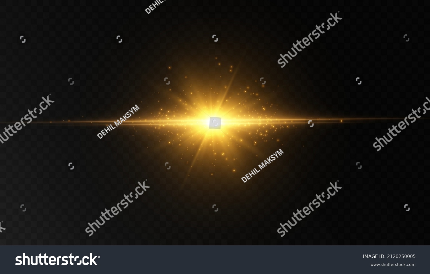 Golden Glitter Texture Star Explosion Detonation Stock Vector (Royalty ...