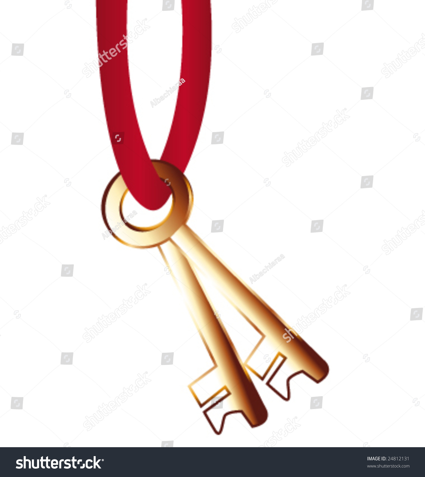 Golden House Keys Vector Stock Vector (Royalty Free) 24812131 ...