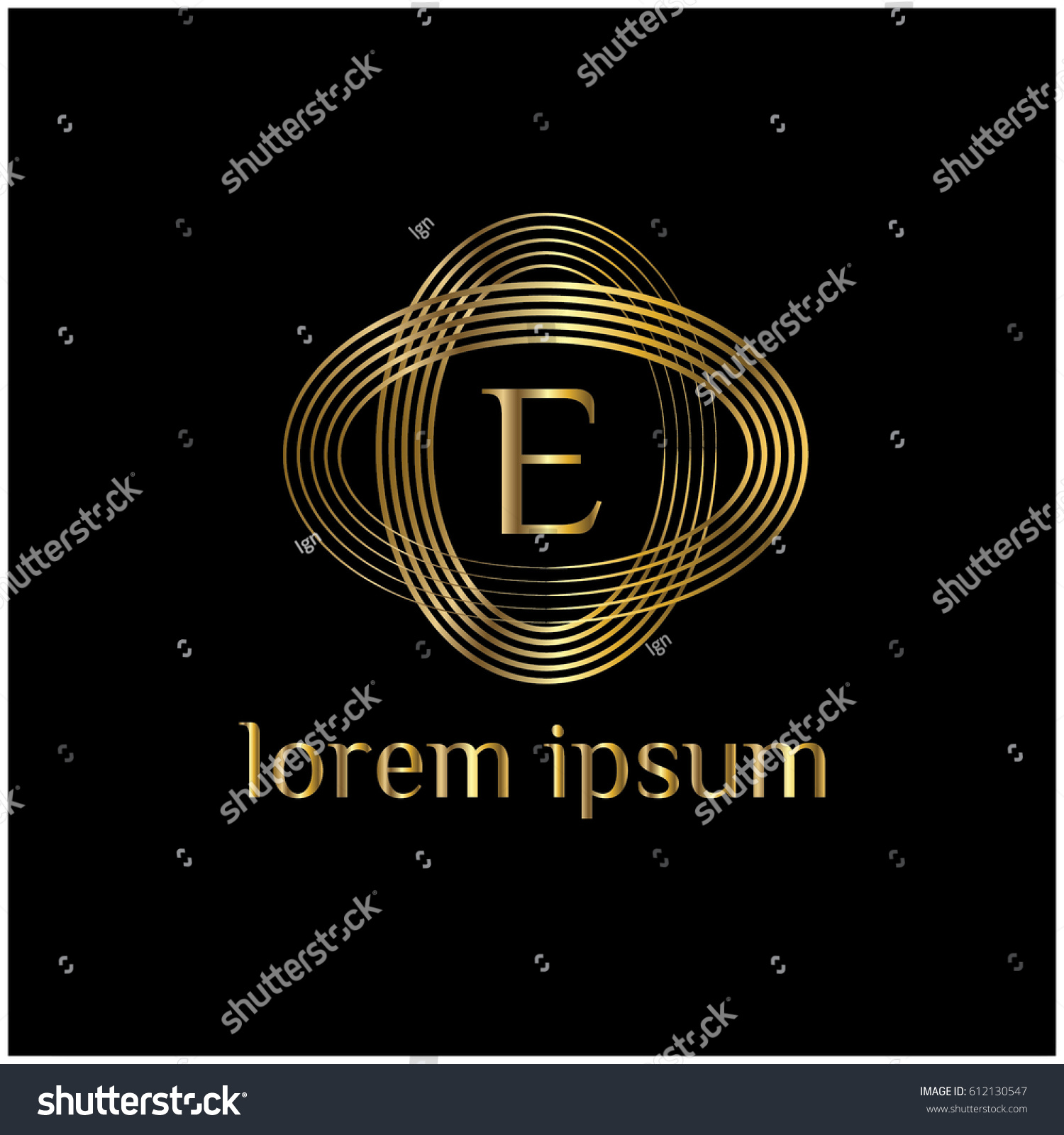 Golden Science Vector Logo Linear Letter: เวกเตอร์สต็อก (ปลอดค่า ...