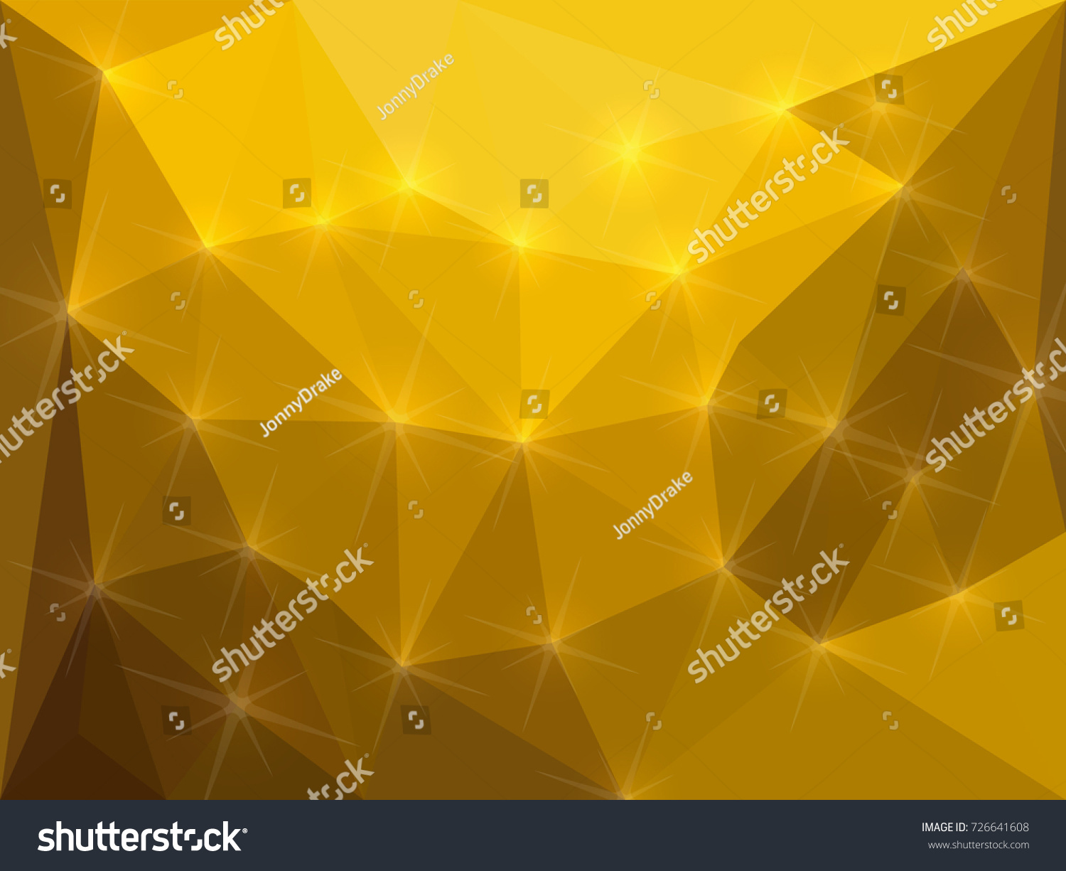 Golden Shining Background Made Polygons Stock Vector (Royalty Free ...