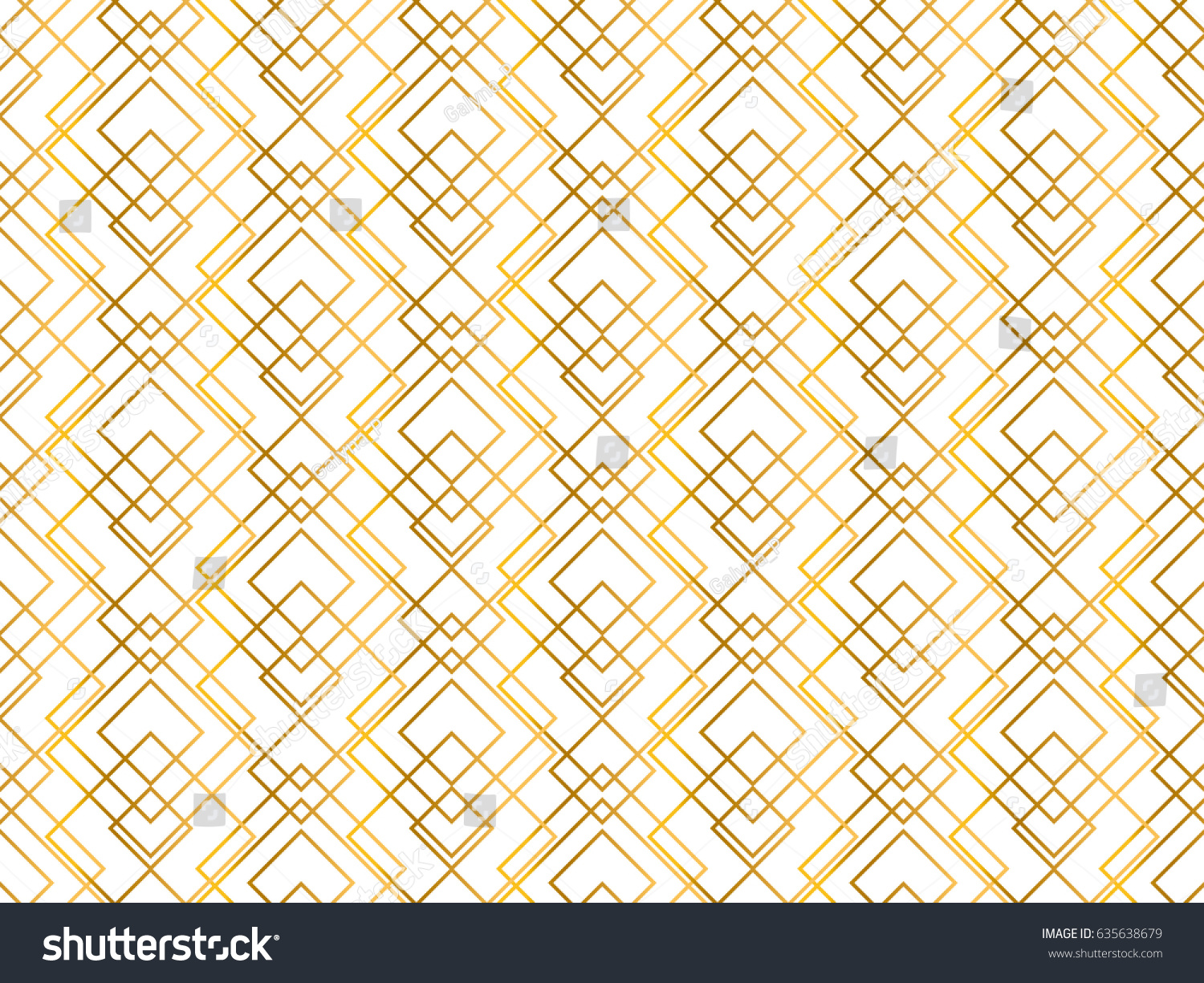 Golden Texture Seamless Geometric Pattern Golden: vector de stock ...