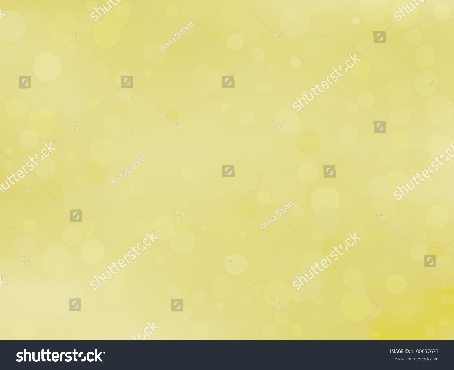 Golden Yellow Gradient Background Bokeh Effect Stock Vector (Royalty ...