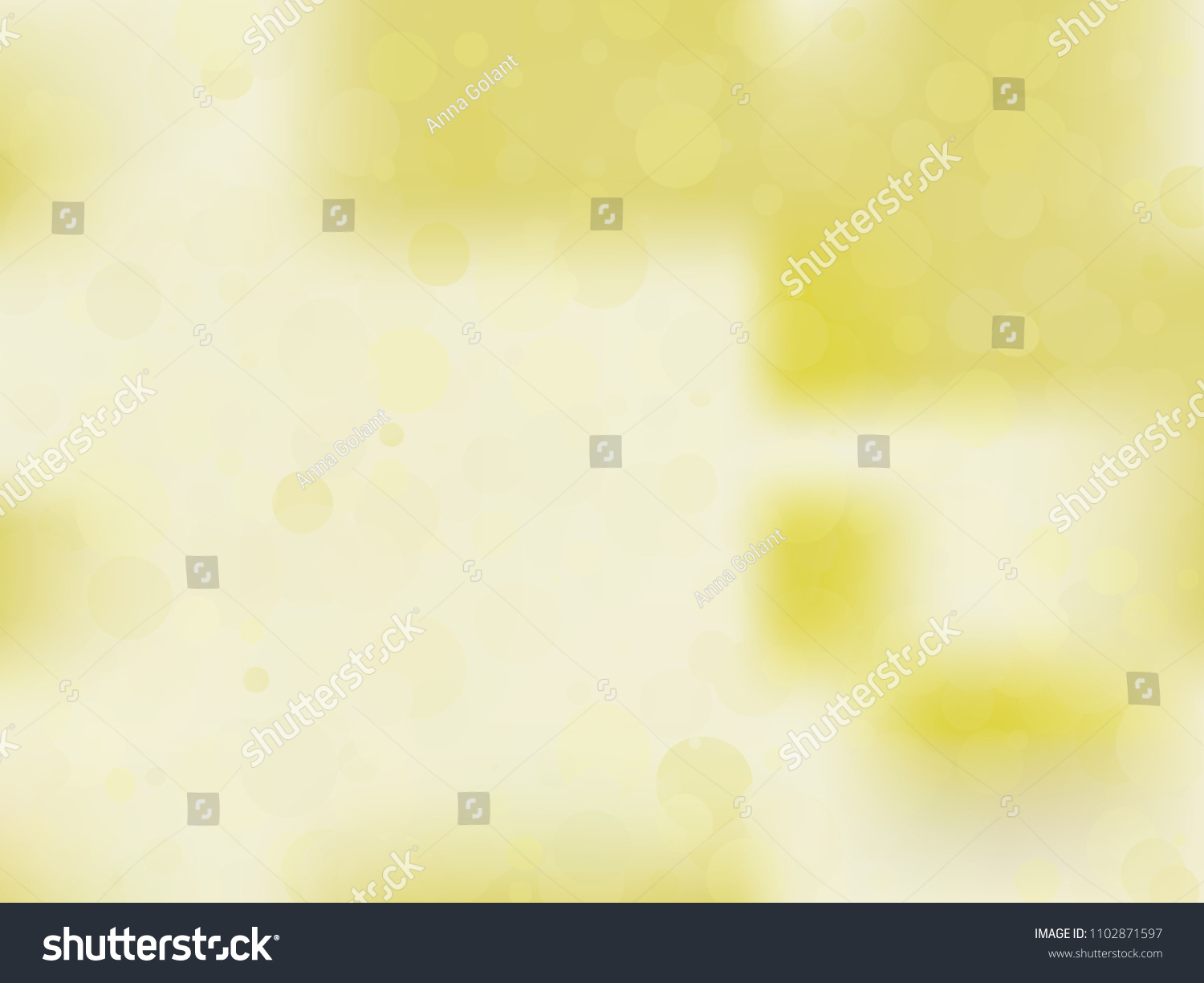 Golden Yellow Gradient Background Bokeh Effect Stock Vector (Royalty ...