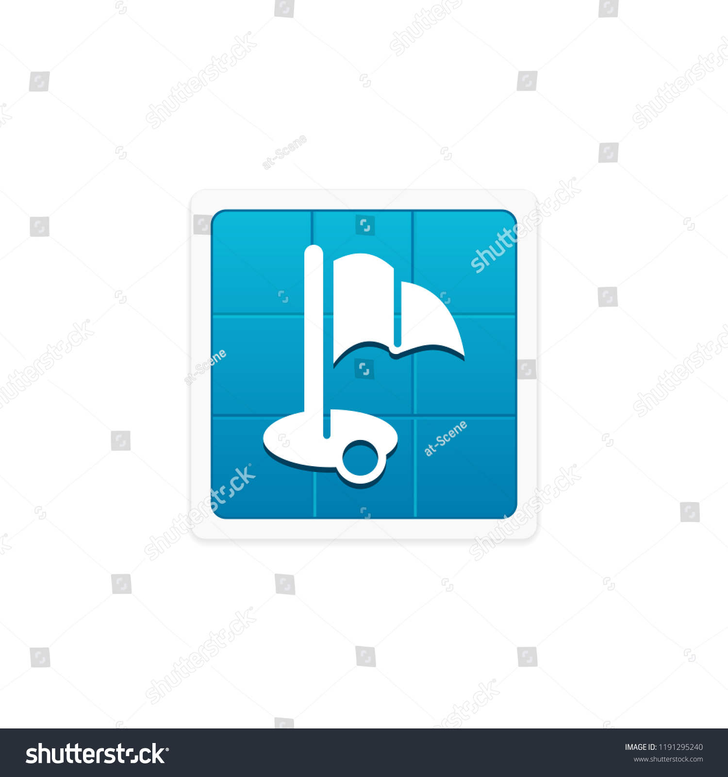 Golf App Icon Stock Vector (Royalty Free) 1191295240 | Shutterstock