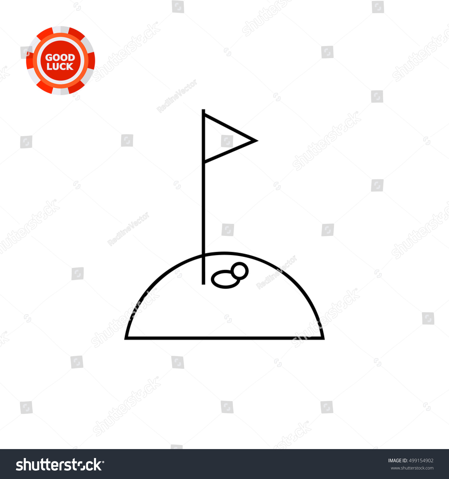 Golf Course Icon Stock Vector (Royalty Free) 499154902 | Shutterstock