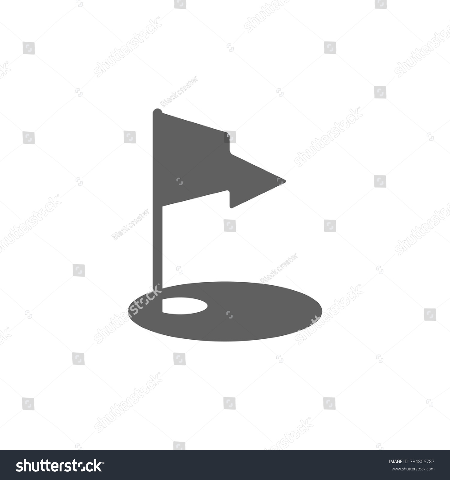 Golf Court Icon Vector Stock Vector (Royalty Free) 784806787 | Shutterstock