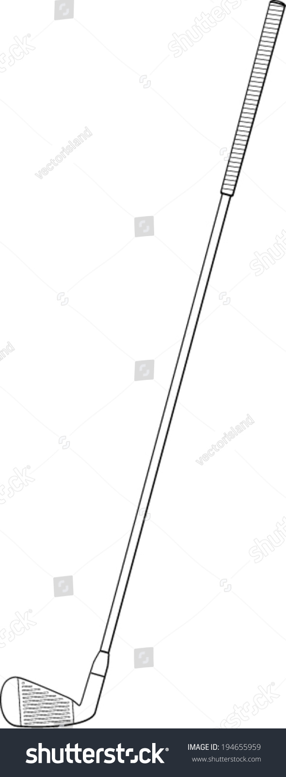 Golf Driver Club Stock Vector (Royalty Free) 194655959