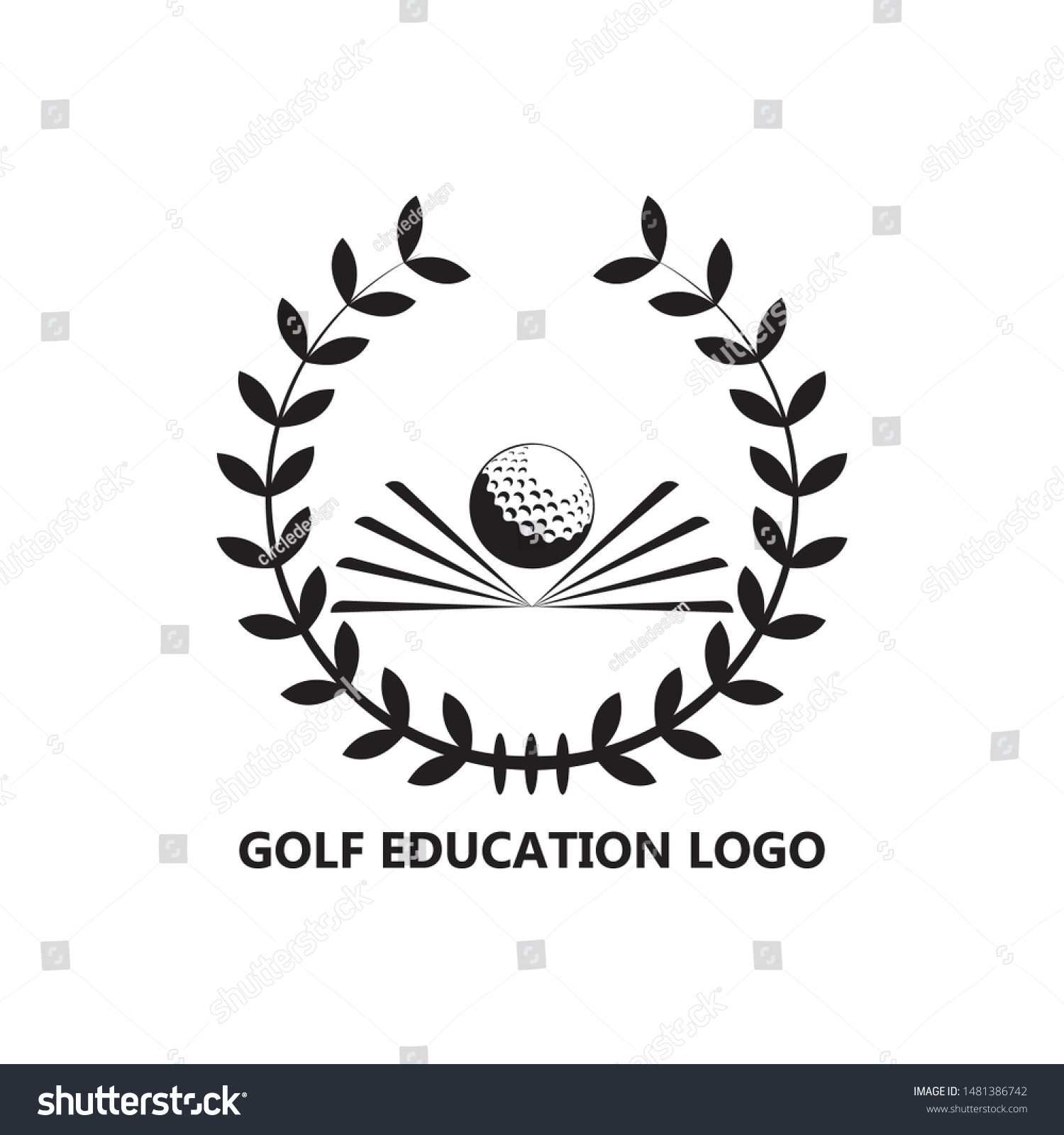 Golf Education Logo Vector Image Stock Vector (Royalty Free) 1481386742 ...
