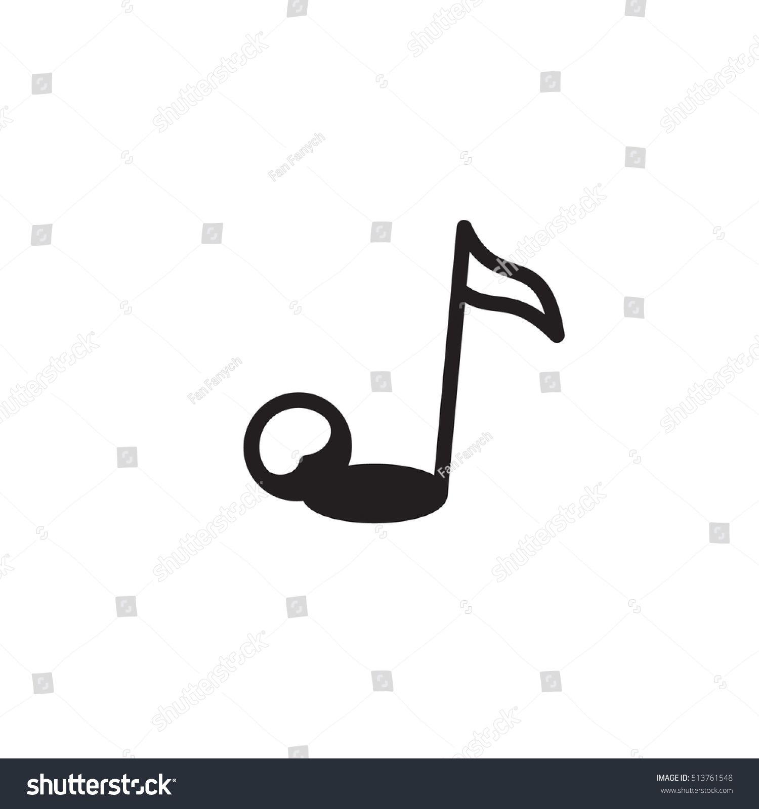 Golf Note Music Flat Style Vector Stock Vector (Royalty Free) 513761548 ...