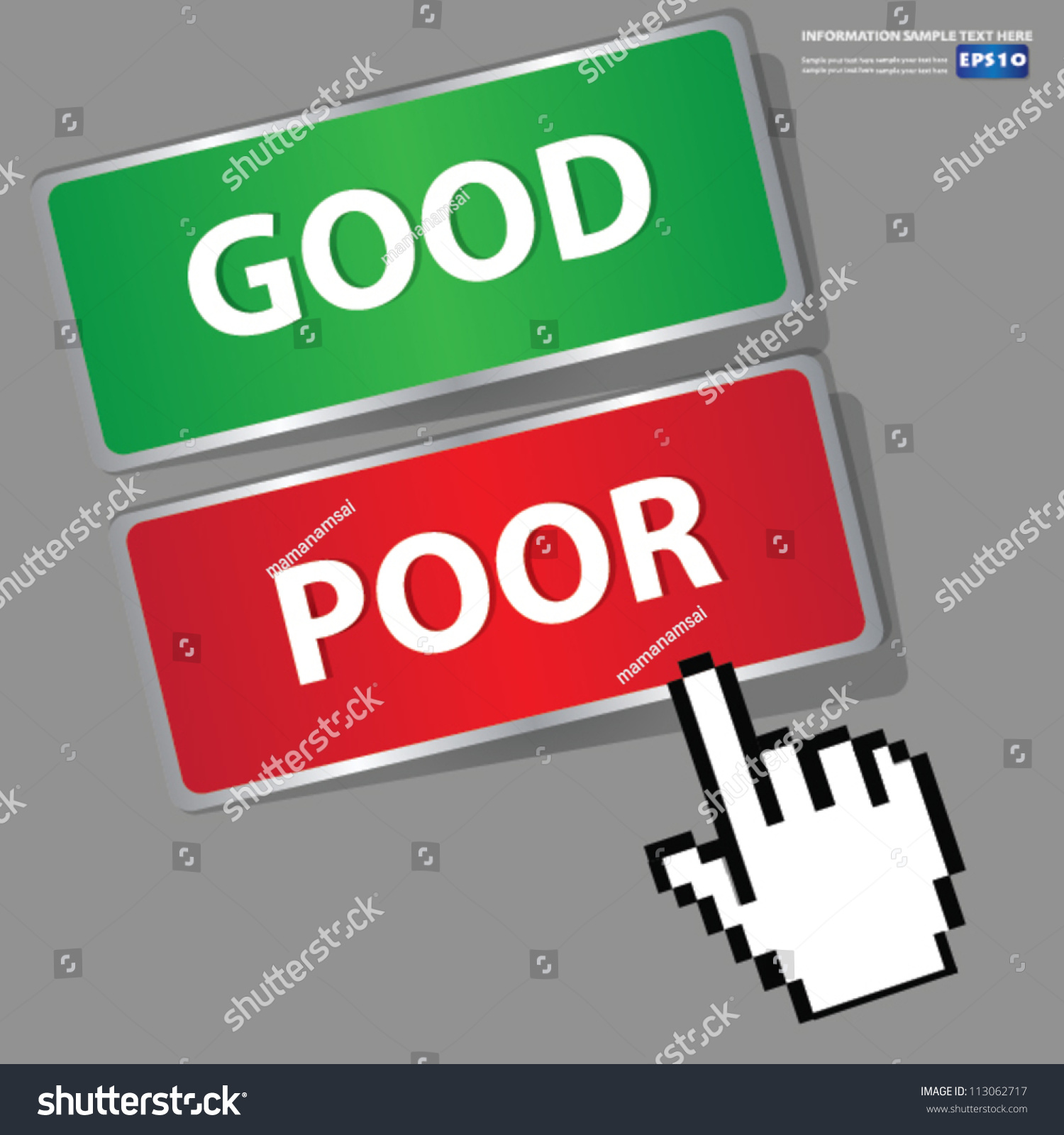 Good Poor Signvector Stock Vector (Royalty Free) 113062717 | Shutterstock