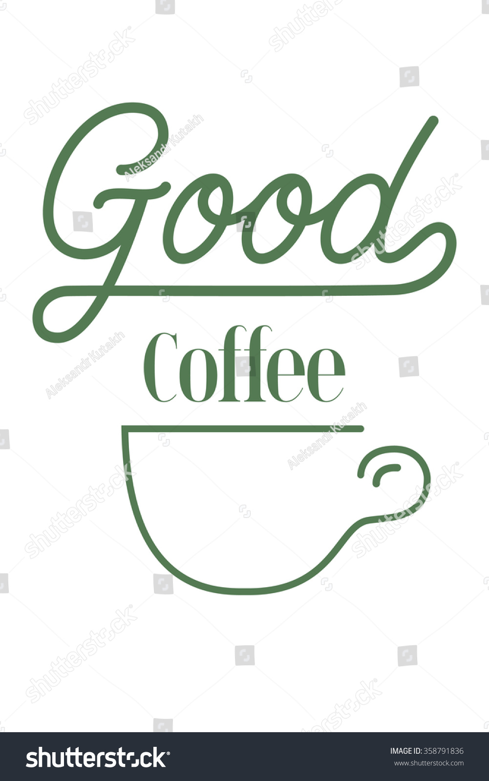 Good Coffee Logo Stock Vector (Royalty Free) 358791836 | Shutterstock