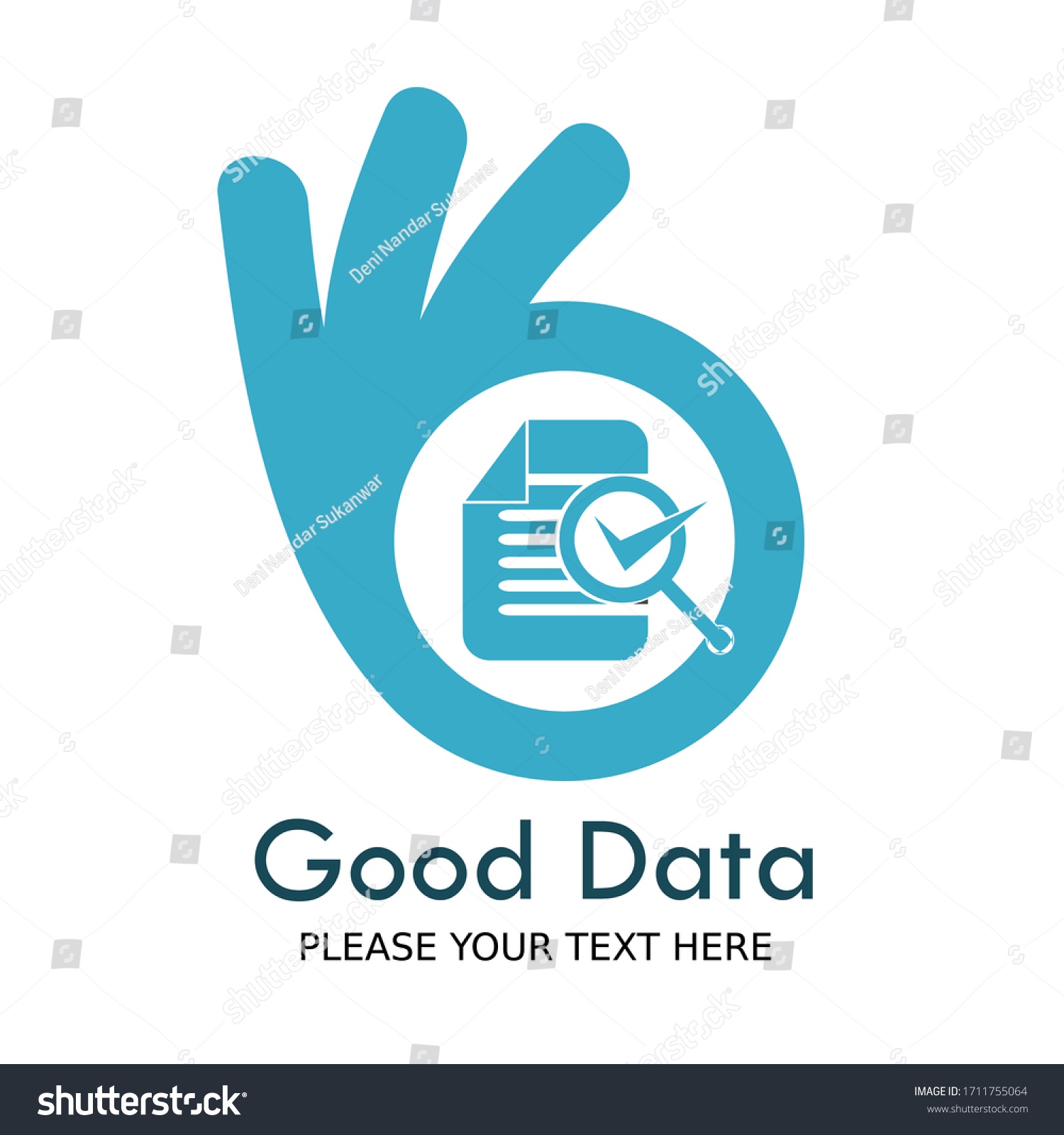 Good Data Logo Design Template Illustration Stock Vector (Royalty Free) 1711755064