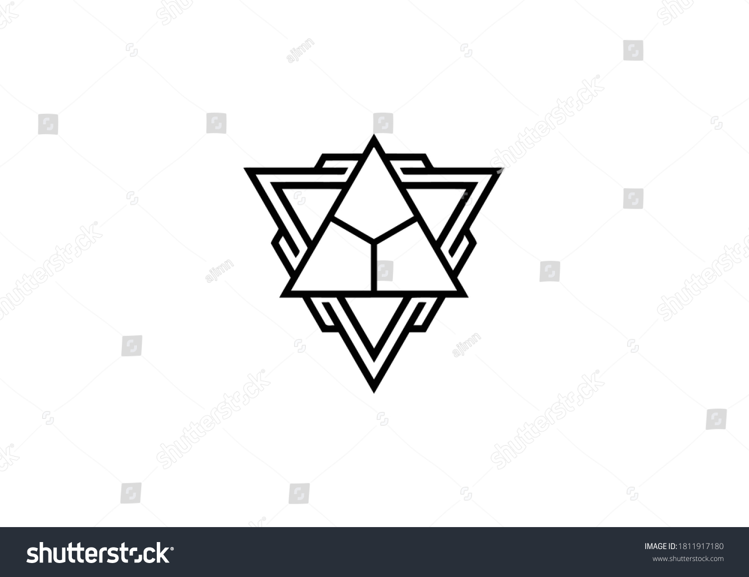 Good Logo Hexagram Vector Hexagram Vector Stock Vector (Royalty Free ...