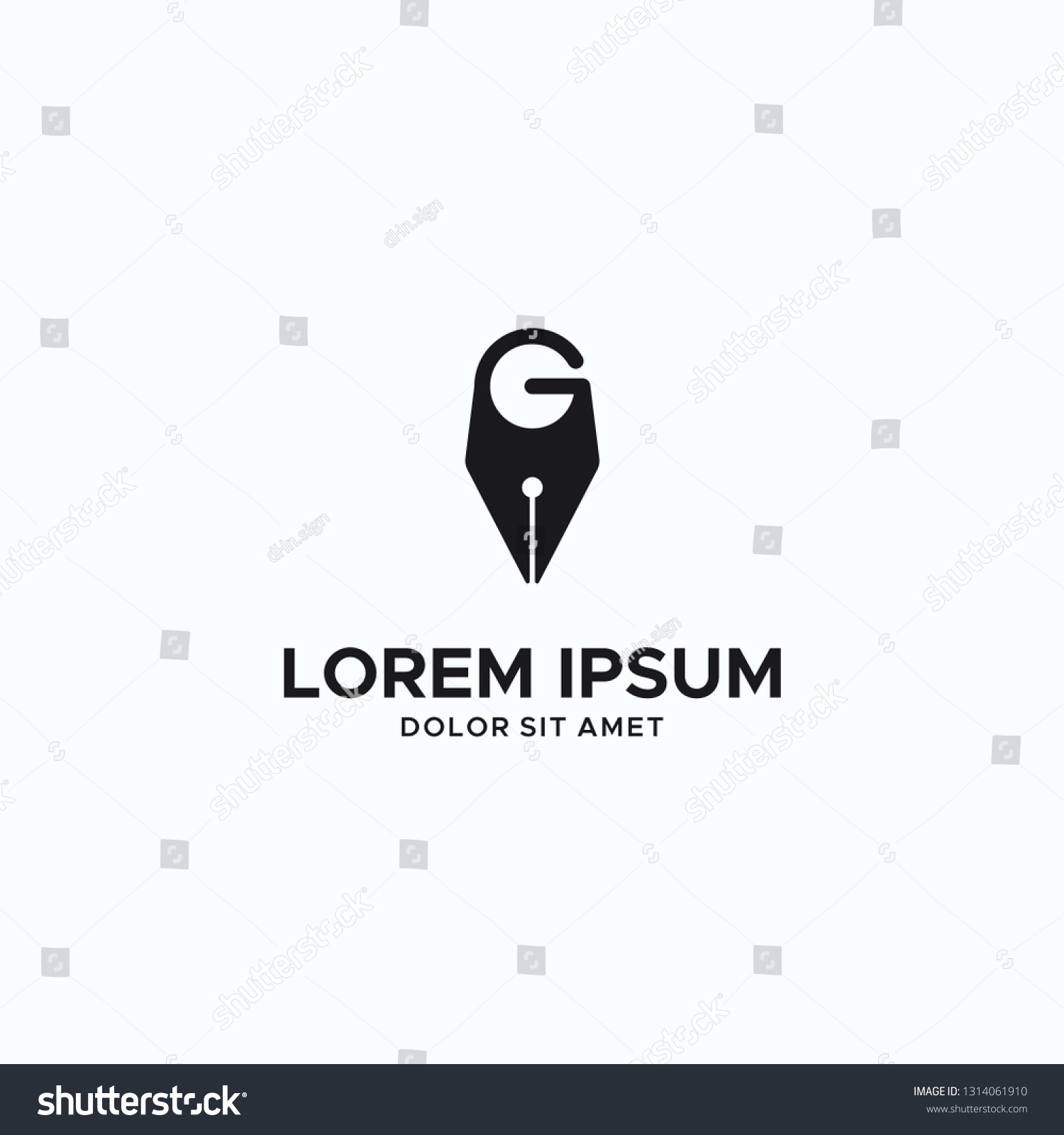 Good Ink Logo Stock Vector (Royalty Free) 1314061910