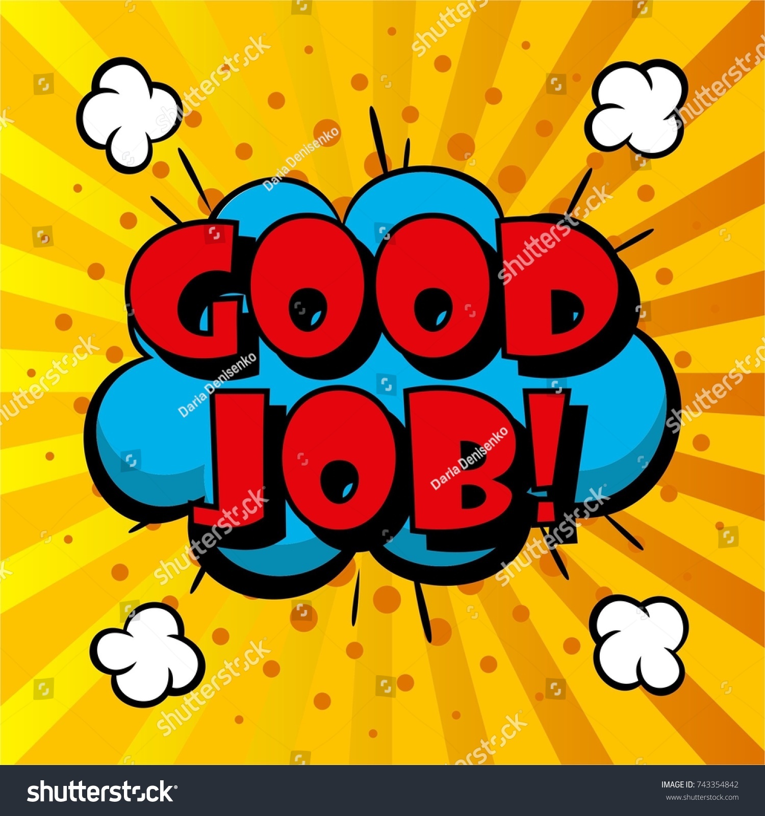 Good Job Comic Book Explosion Vector: เวกเตอร์สต็อก (ปลอดค่าลิขสิทธิ์ ...