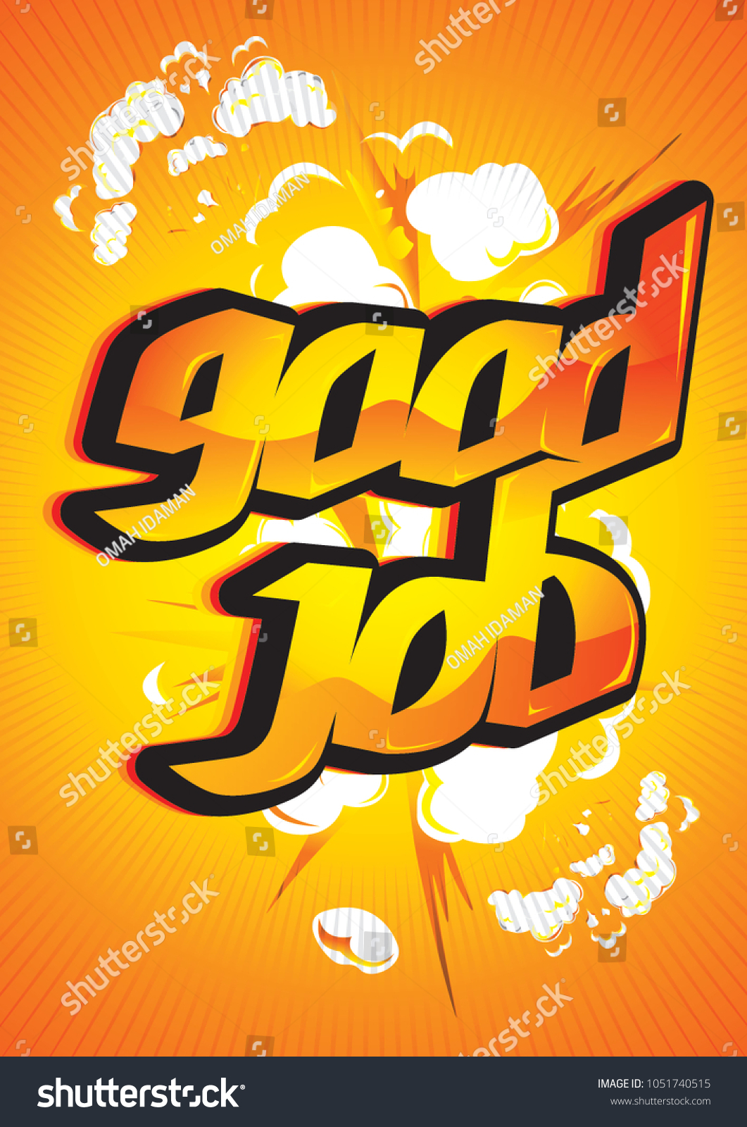 Good Job Poster: vector de stock (libre de regalías) 1051740515