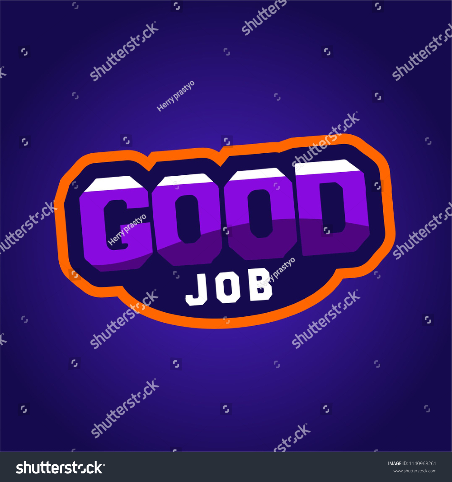 Good Job Text Vector Template 스톡 벡터(로열티 프리) 1140968261 | Shutterstock