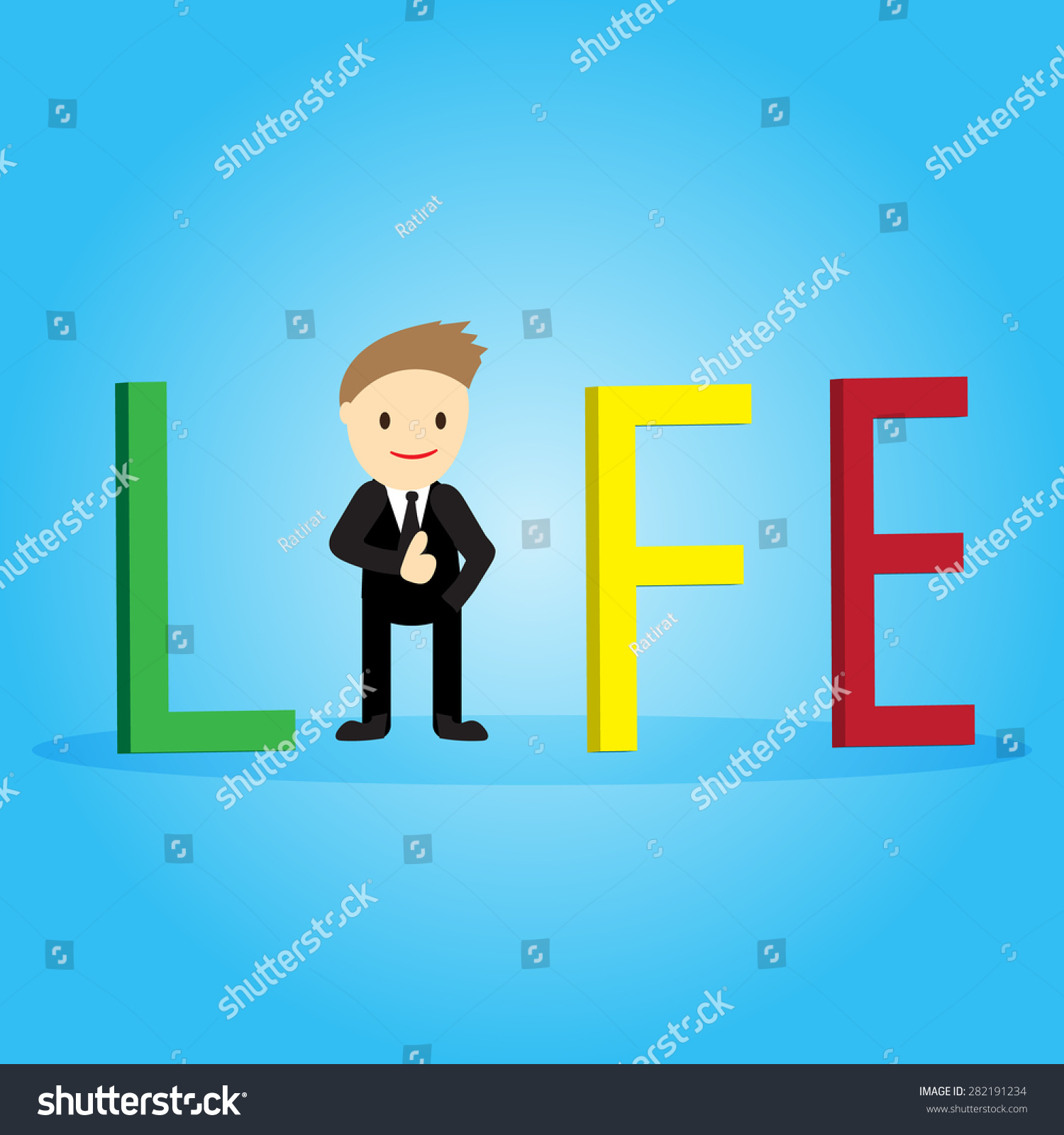 Good Life Vecter: vector de stock (libre de regalías) 282191234 ...