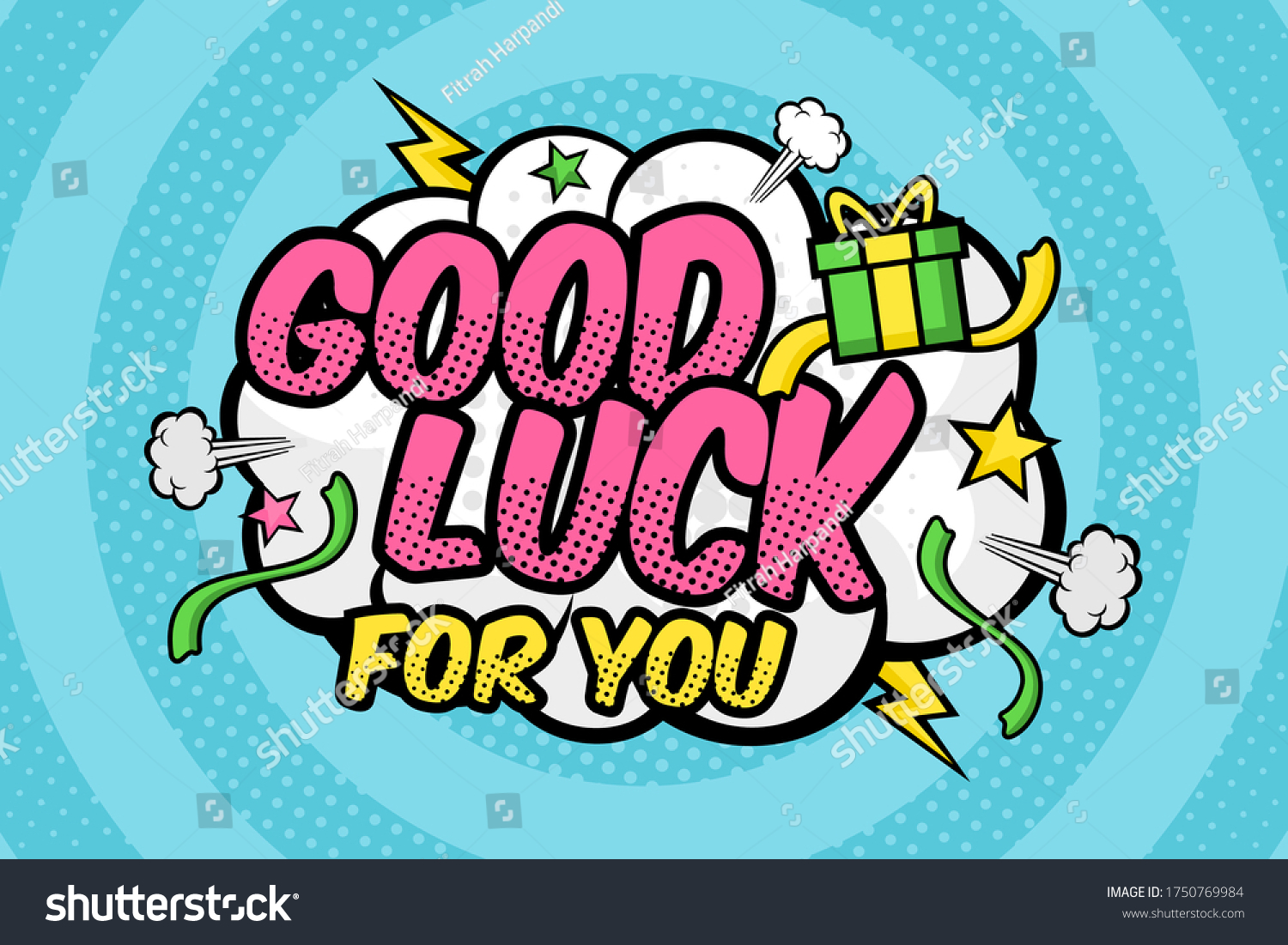 Good Luck Comic Pop Art Style Stock Vector (Royalty Free) 1750769984 ...