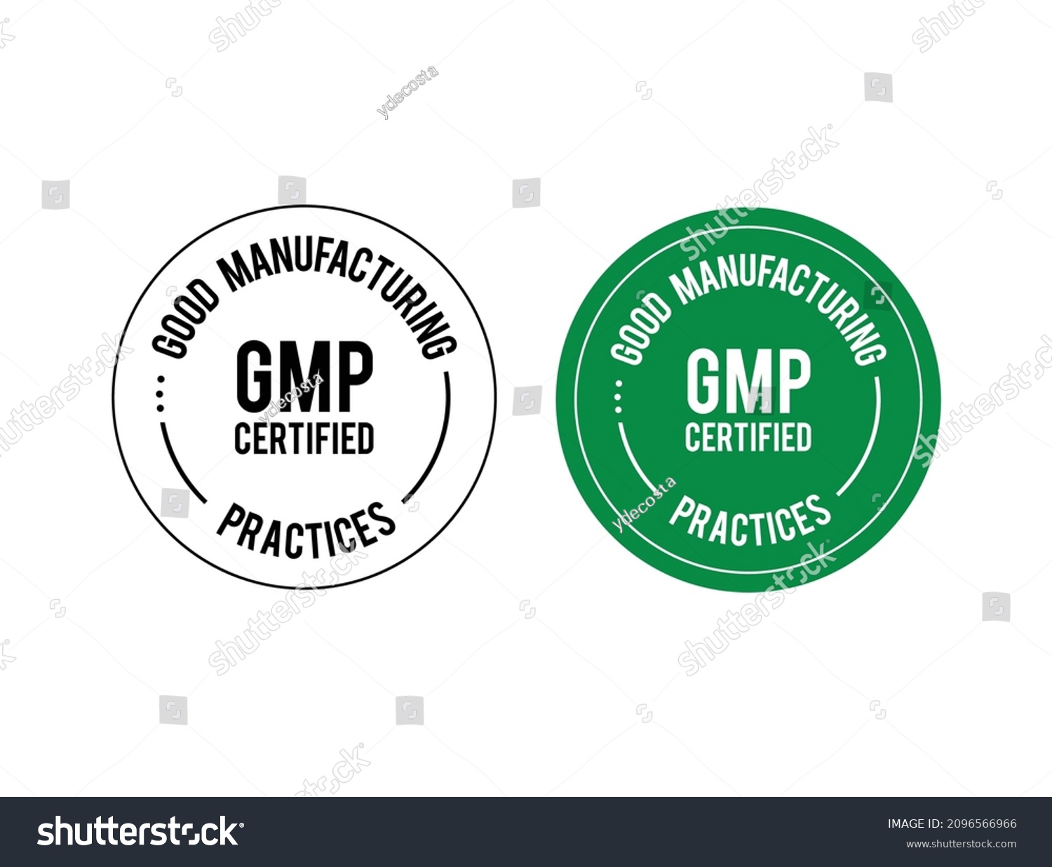 Good Manufacturing Practices Icon Vector Illustration Stock Vector ...
