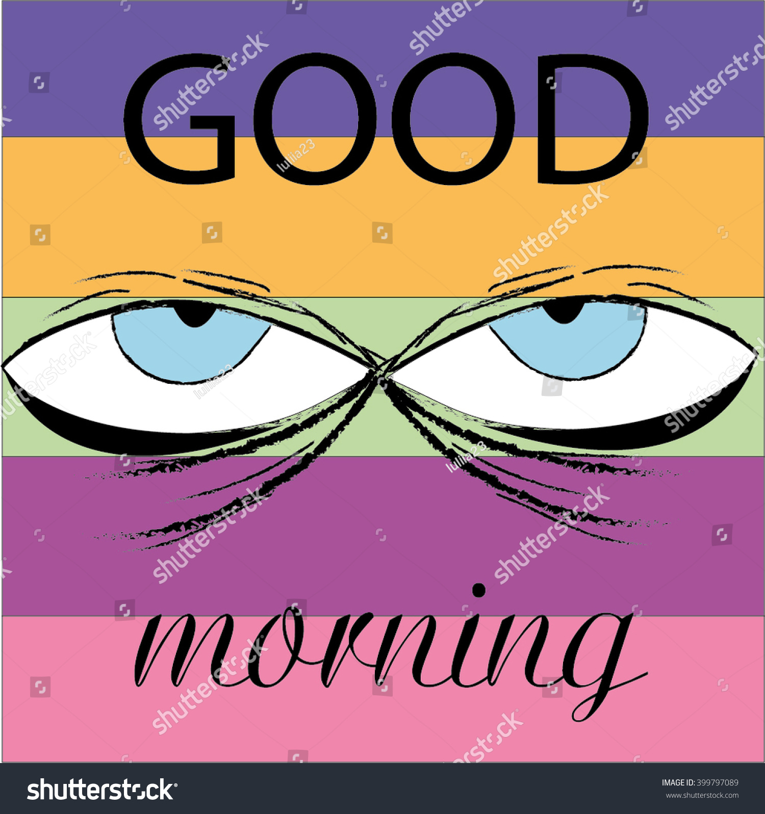 Good Morning Stock Vector (Royalty Free) 399797089 | Shutterstock