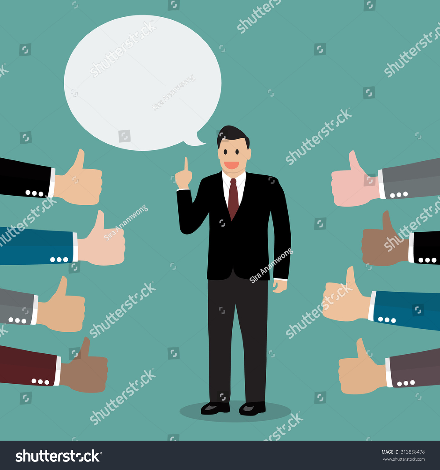 Good Speech Vector Illustration Stock Vector (Royalty Free) 313858478